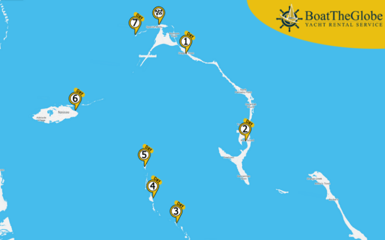 Bahamas sailing routes, Bahamas sailing tours -BoatTheGlobe