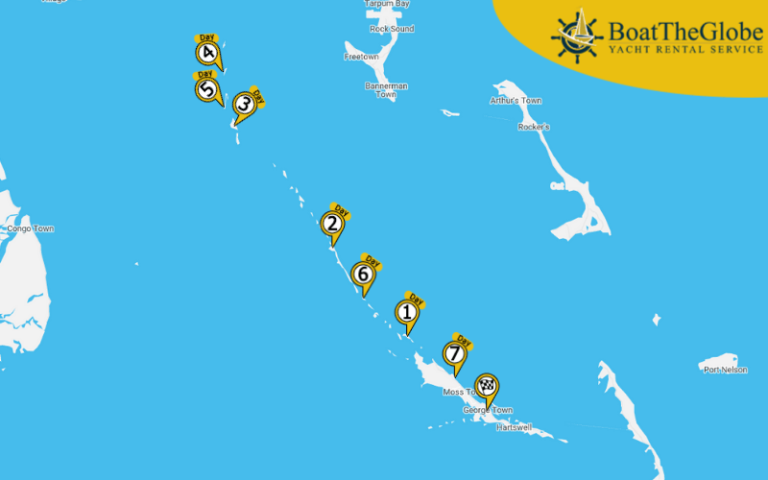 Sailing in the Exumas: Exumas sailing itineraries - BoatTheGlobe